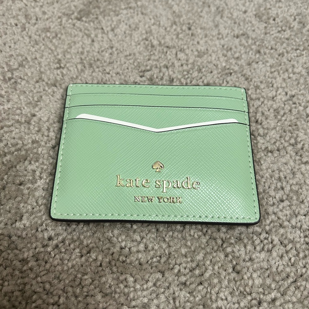 Kate Spade Mint Green Card Holder - Gem